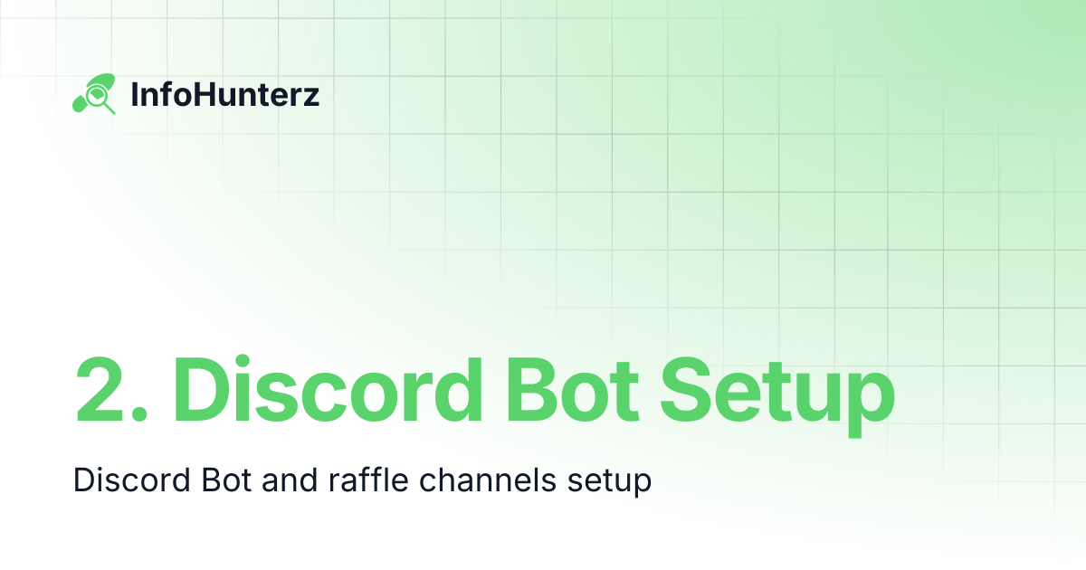 2. Discord Bot Setup | InfoHunterz